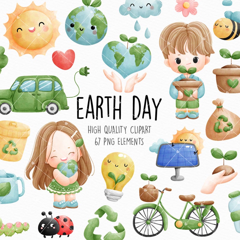 Earth Day Clip Art - Etsy