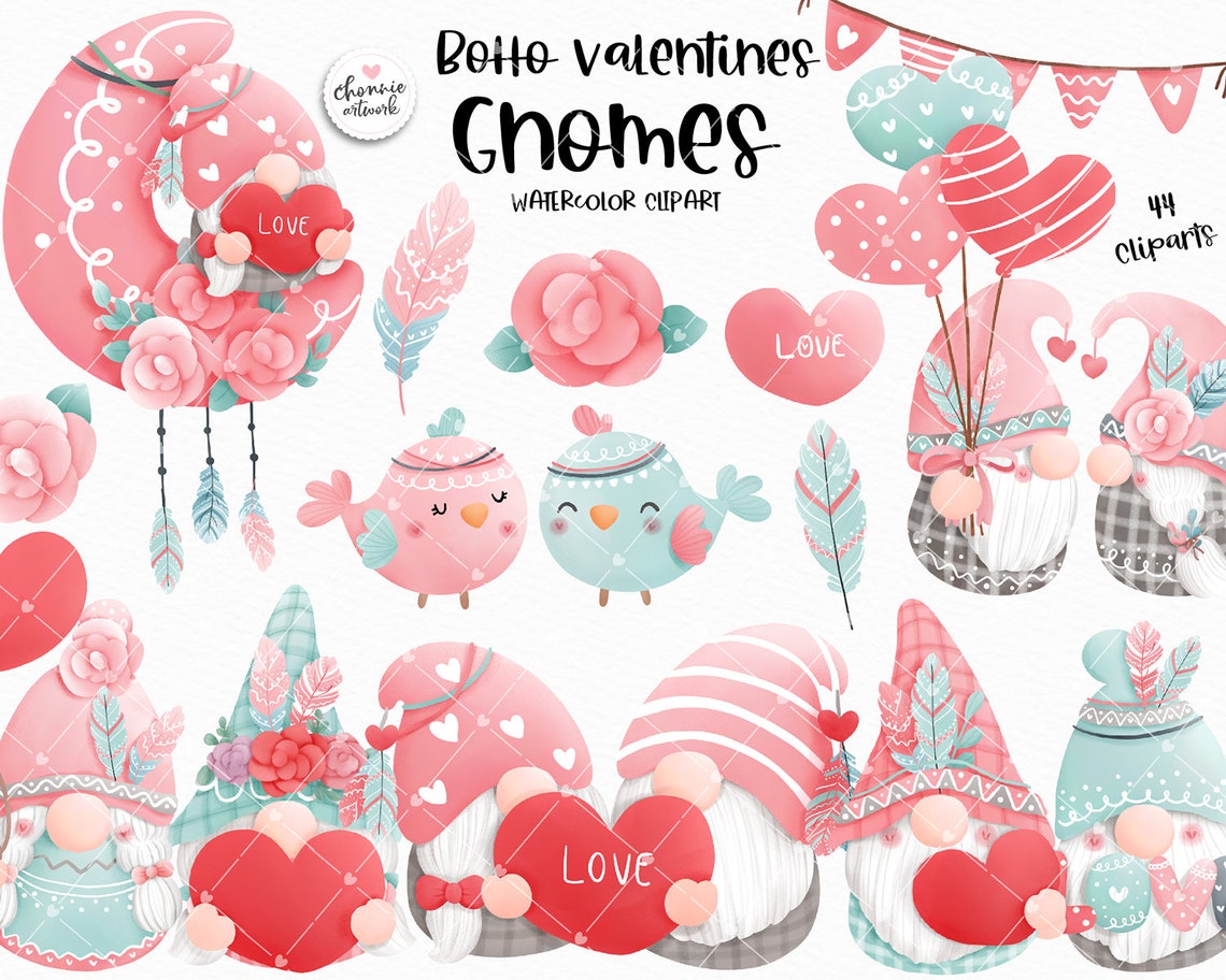 Gnome Clipart Bundle Holiday Gnome Clipart Gnome Clipart - Etsy