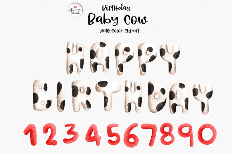 Baby Cow Birthday Clipart Farm Birthday Clipart Baby Cow | Etsy