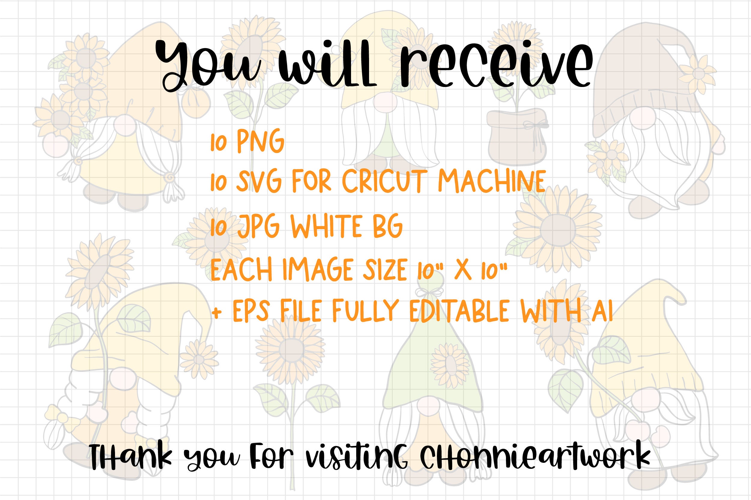 Sunflower Gnomes SVG Sunflower Gnomes SVG Bundle Gnome SVG | Etsy UK