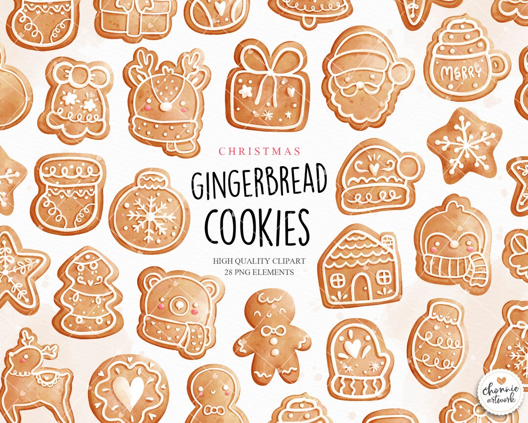 Christmas Clipart, Gingerbread Cookies Clipart, Christmas Cookies ...