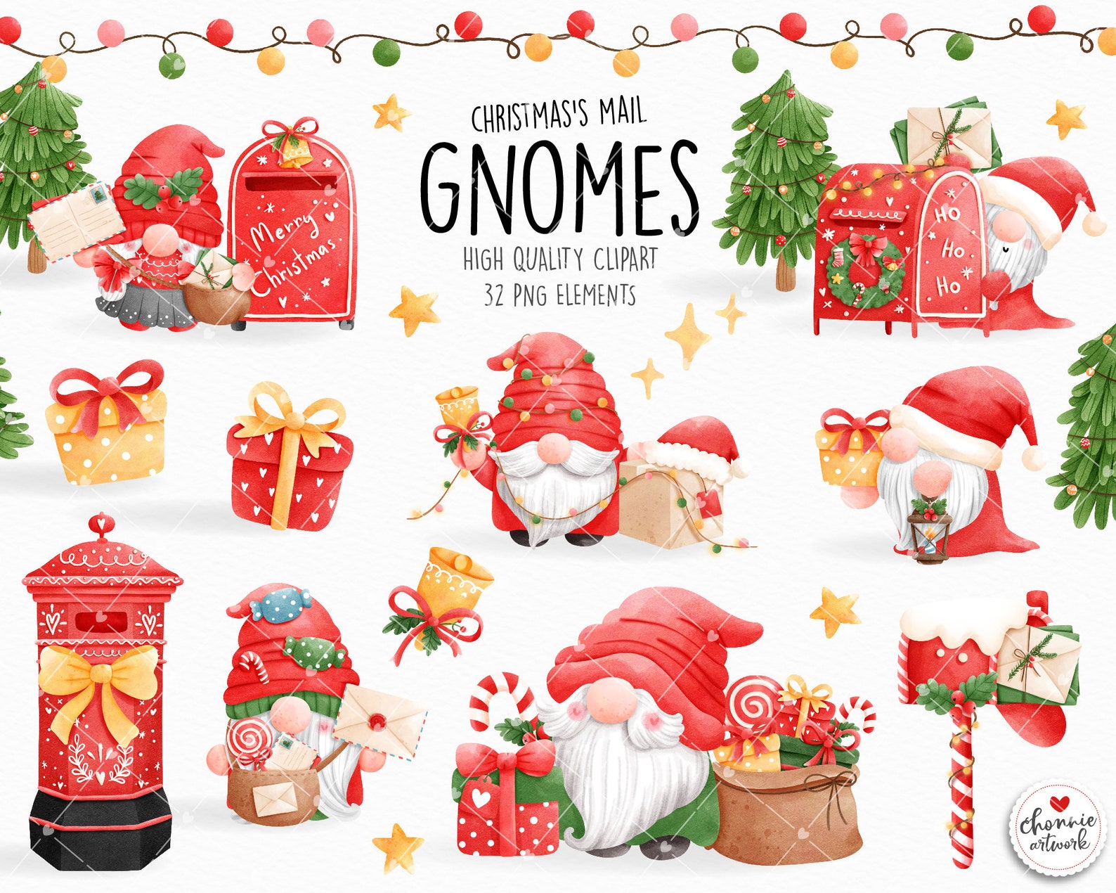 Christmas Clipart Bundle, Christmas Clipart, Santa Clipart, Christmas ...