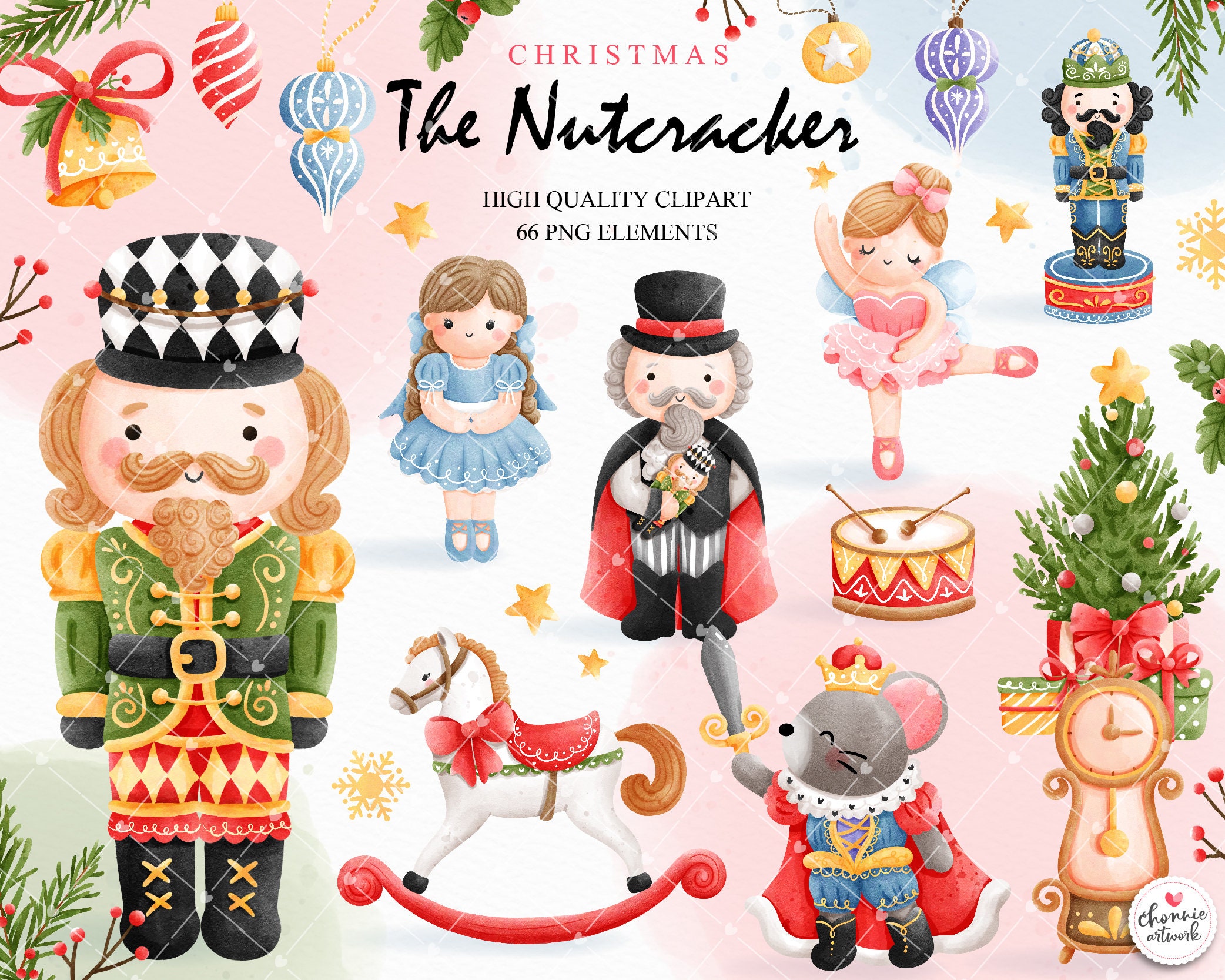 The Nutcracker Clipart Nutcracker Ballet Clipart Nutcracker - Etsy