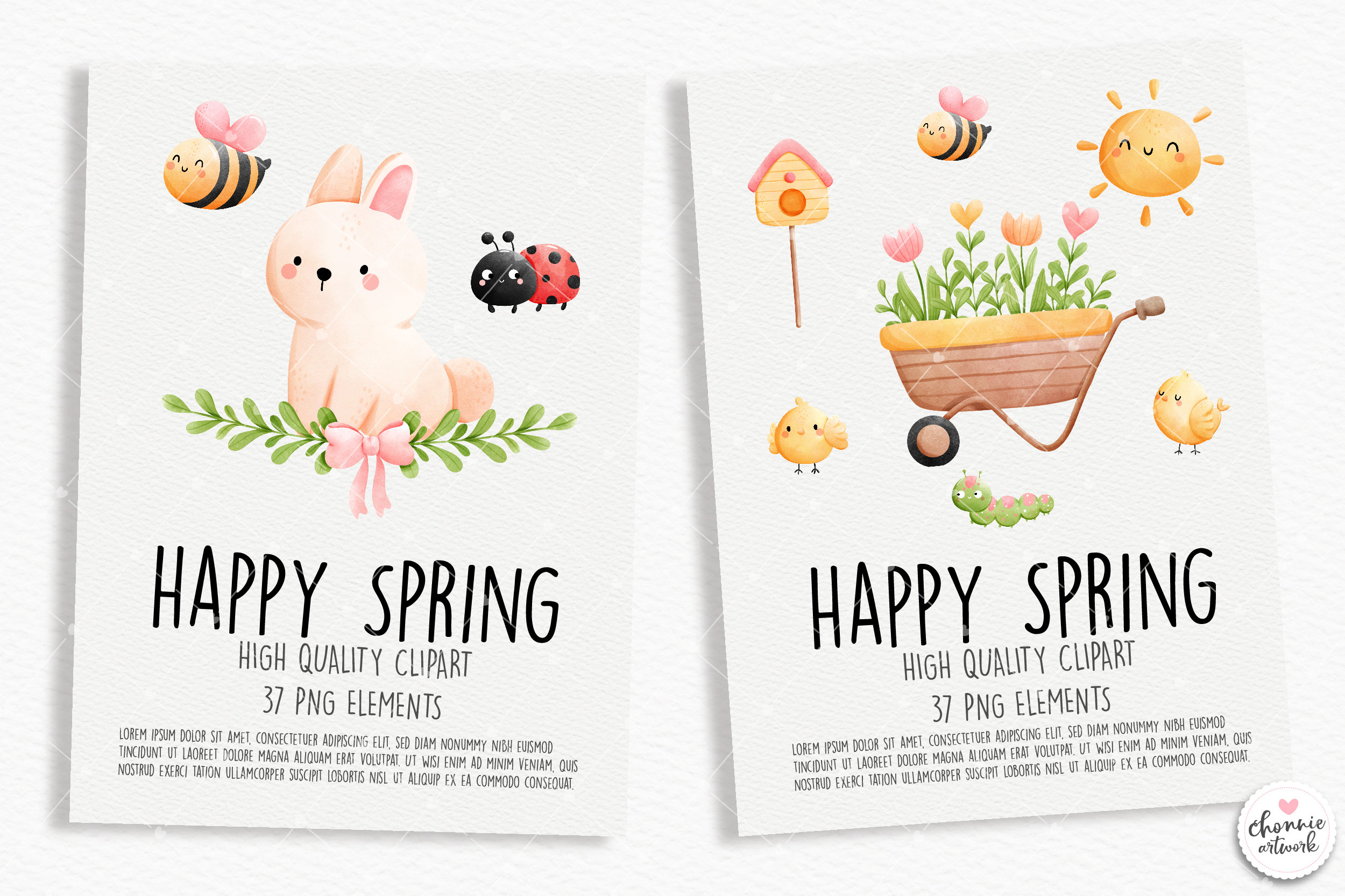 Cute Happy Spring Clipart