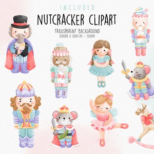 The Nutcracker Clipart, Candy Christmas Clipart, Pastel Nutcracker ...