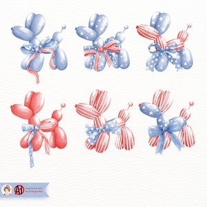 Coquette 4th of July Balloon Dog Png, 4th of July Png, Balloon Dog Png ...