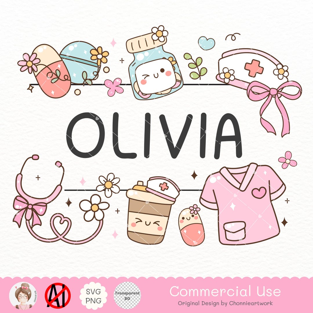 Retro Nurse Name Plaque PNG SVG Personalized Nurse Name Sign Nursing ...