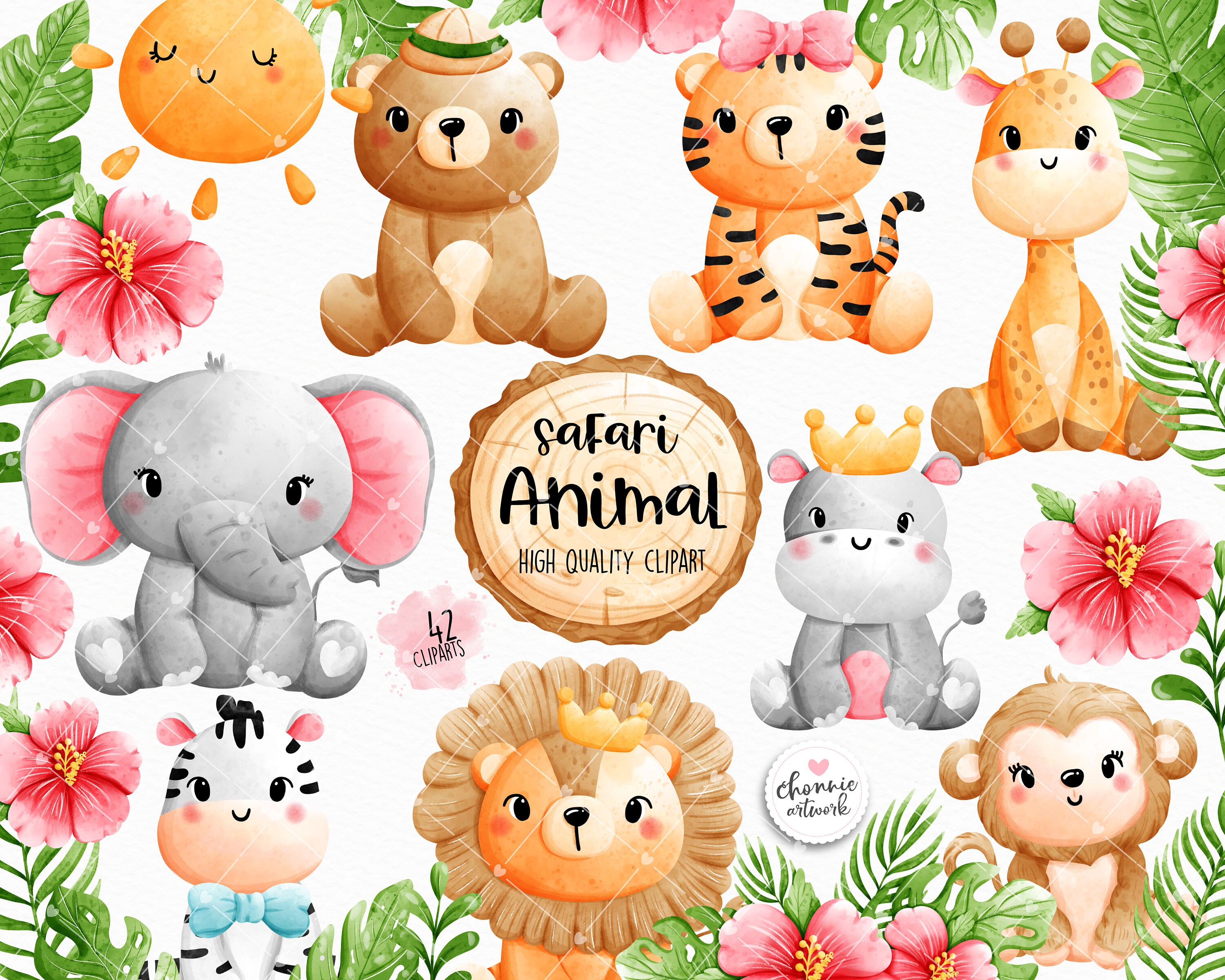 Baby Safari Clipart