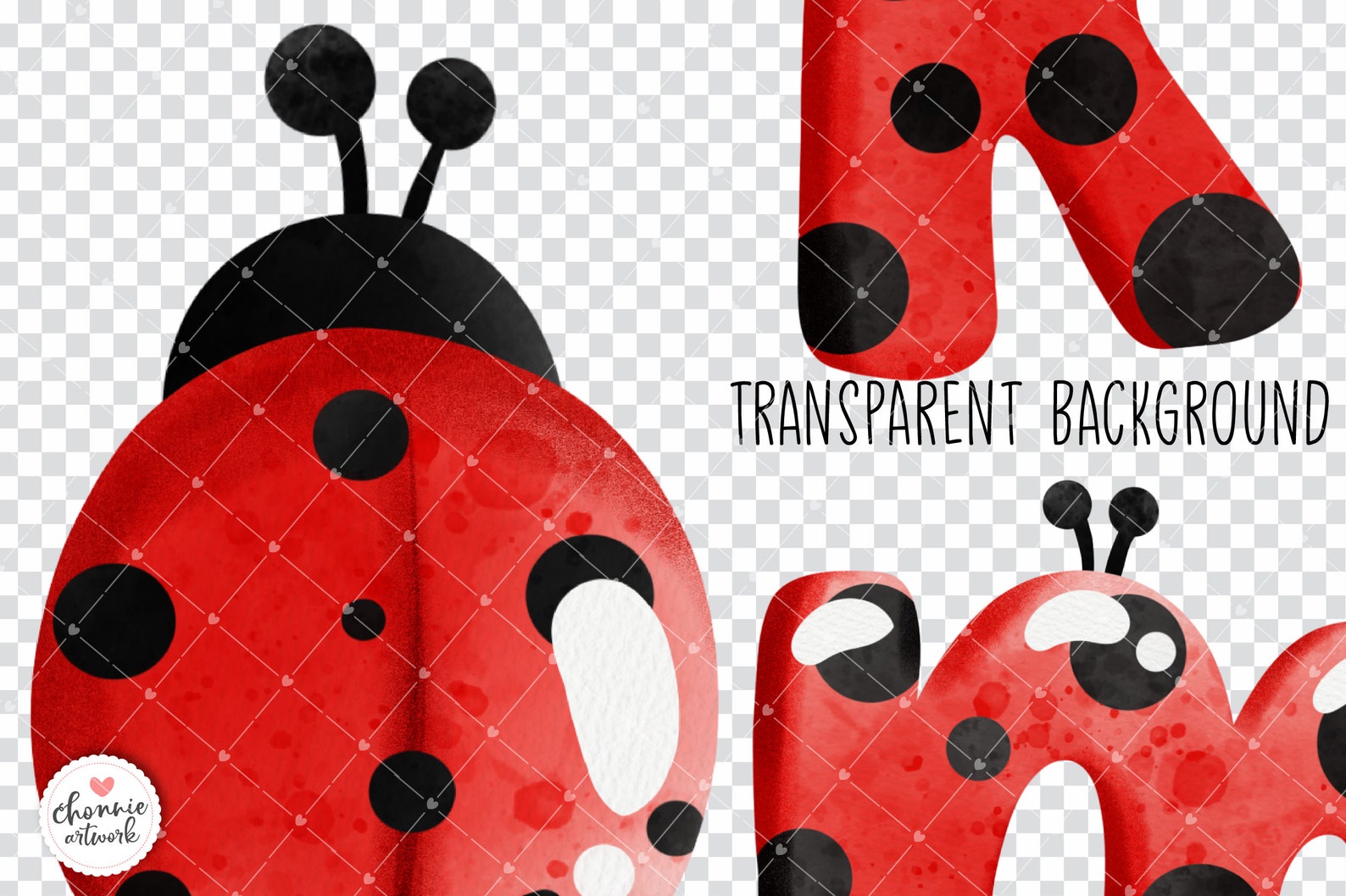 Ladybug Font Ladybug Alphabet Font Letter - Etsy