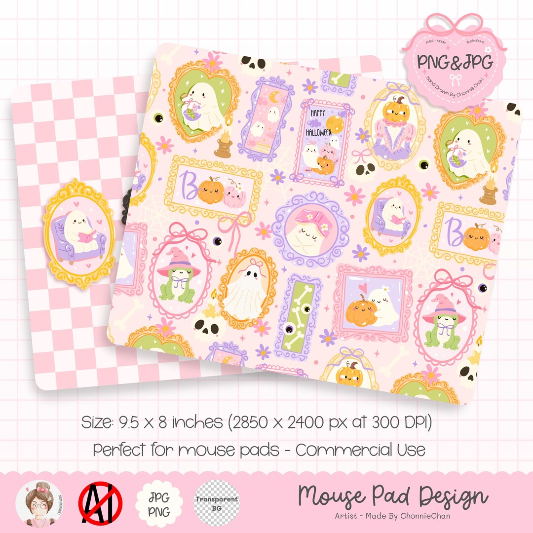 Halloween Mouse Pads, Kawaiiness Mouse Pad, Girly Mouse Pad, Mouse Pad ...