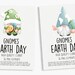 Gnome Earth Day Clipart, Earth Day Clipart, Environment Clipart, Love ...