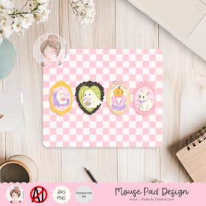 Halloween Mouse Pads, Kawaiiness Mouse Pad, Girly Mouse Pad, Mouse Pad ...