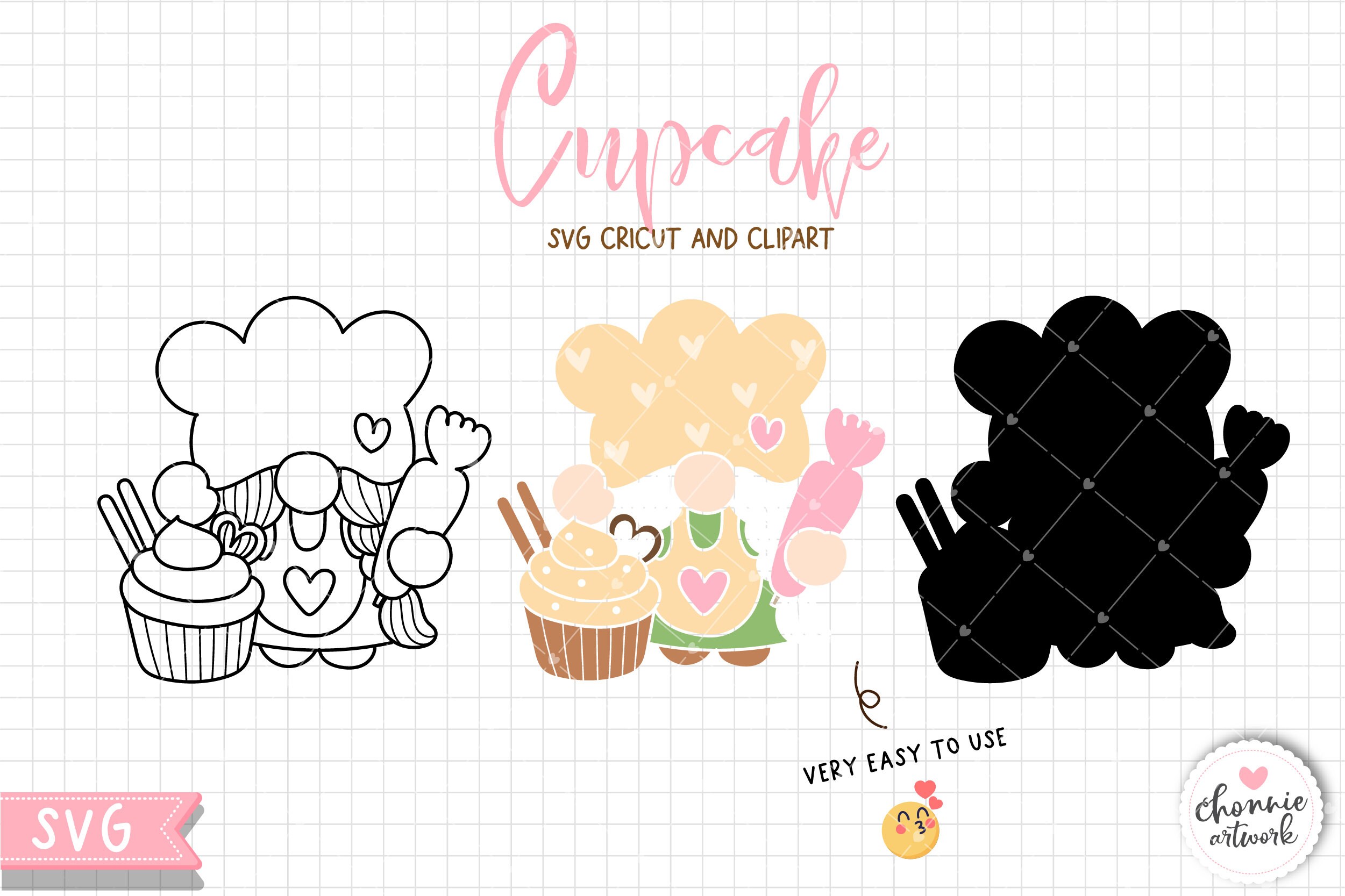Cupcake Gnomes SVG Gnome SVG Cupcake Gnomes Png Gnome | Etsy