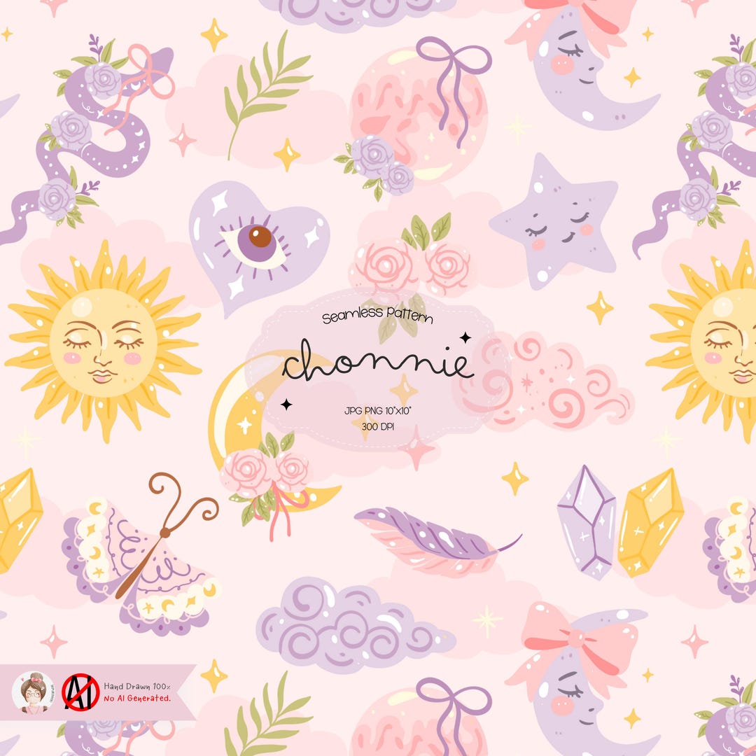 Celestial Seamless,celestial Seamless Pattern Png,celestial Seamless ...
