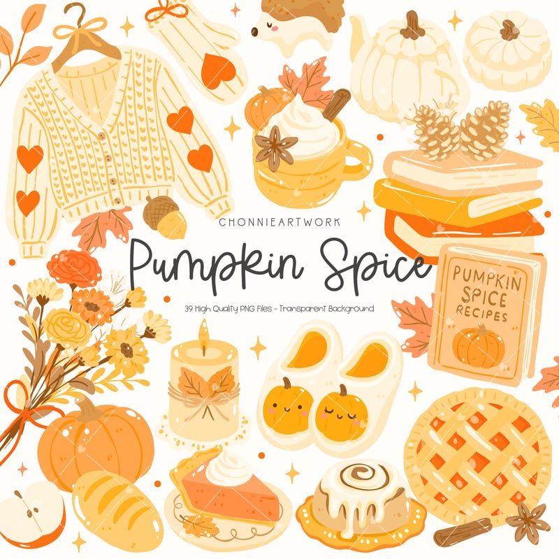 Cute Fall Clipart - Etsy