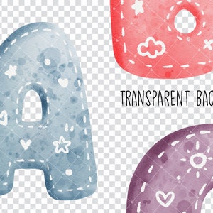 Rainbow Watercolor Alphabet Clipart, Colorful Alphabet Clipart, Rainbow ...