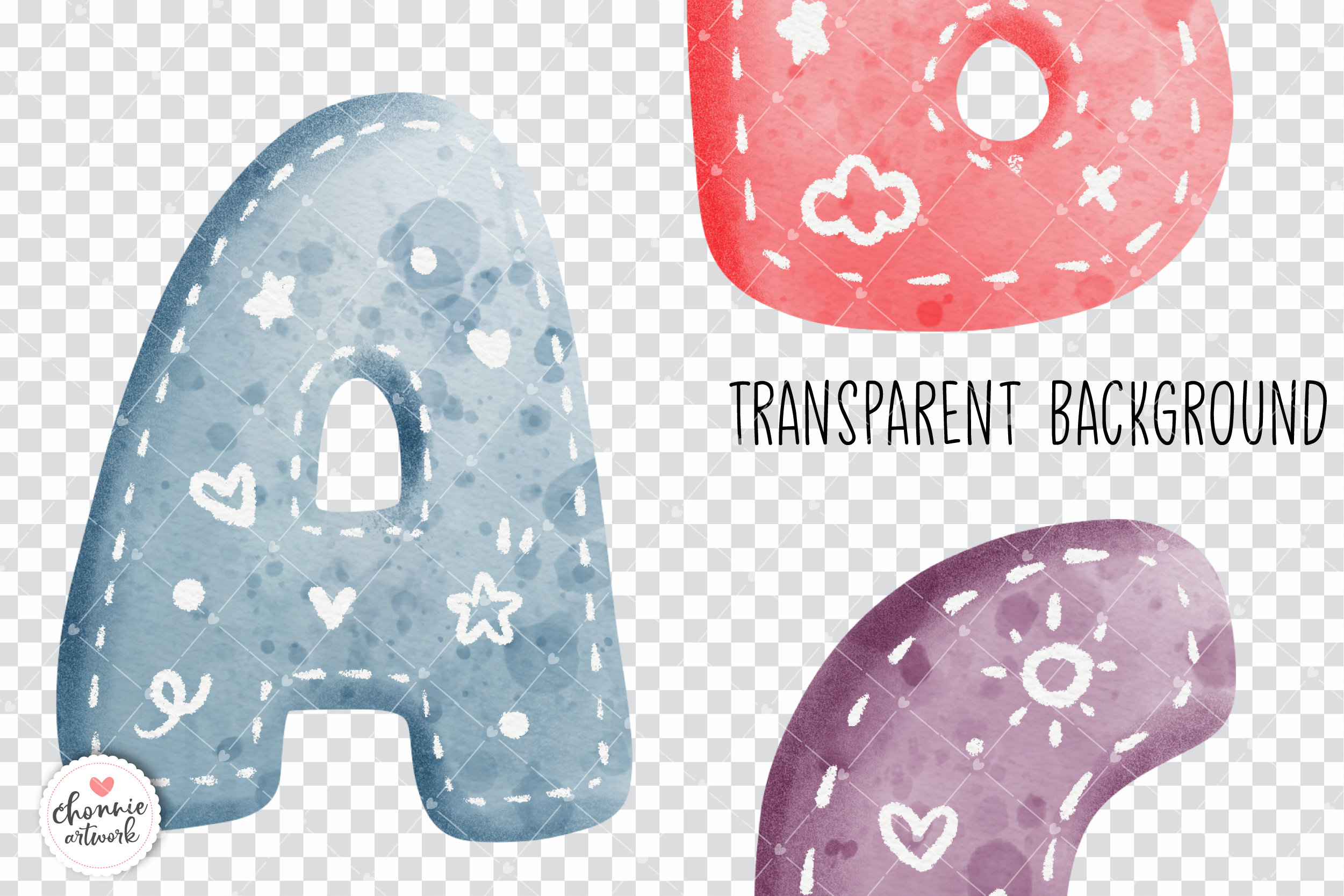 Rainbow Watercolor Alphabet Clipart Colorful Alphabet - Etsy