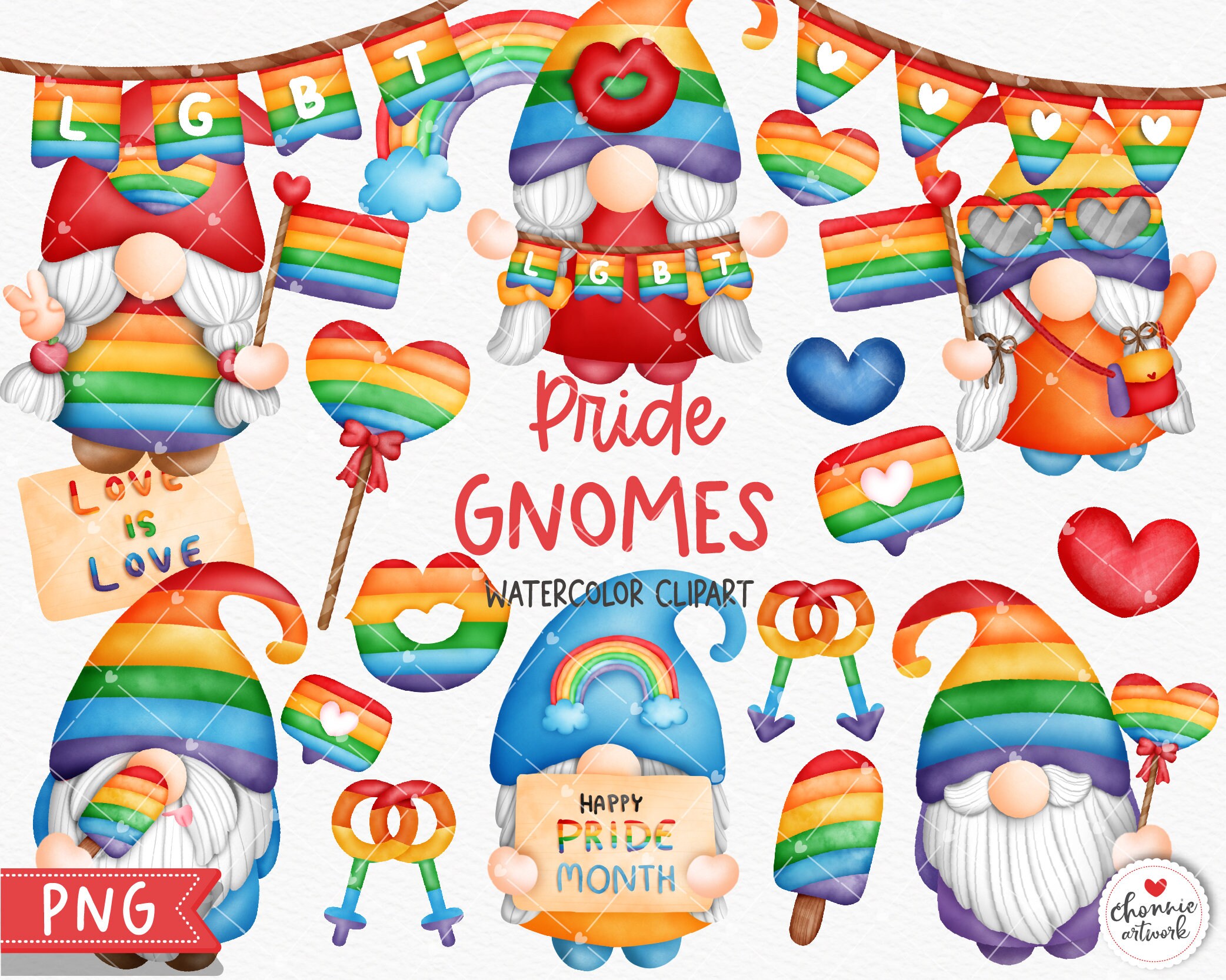 Sewing & Needlecraft Kits & How To Pride Gnome boy gonk embroidery ...