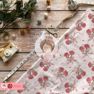 Vintage Coquette Valentine's Rose Seamless Pattern, Cute Preppy Pink ...