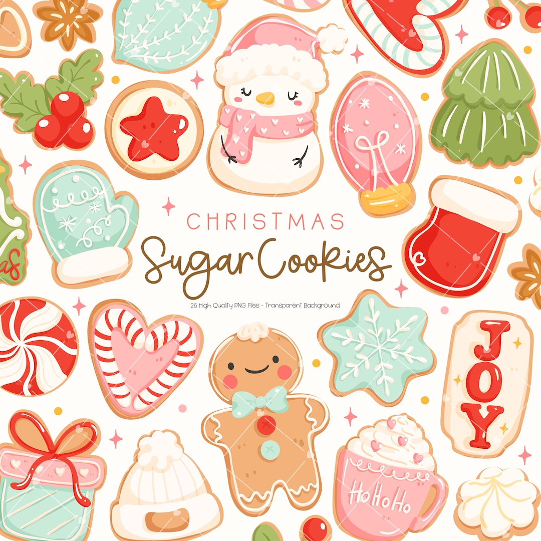 Christmas Gingerbread Cookies Clipart, Cute Christmas Cookies ...