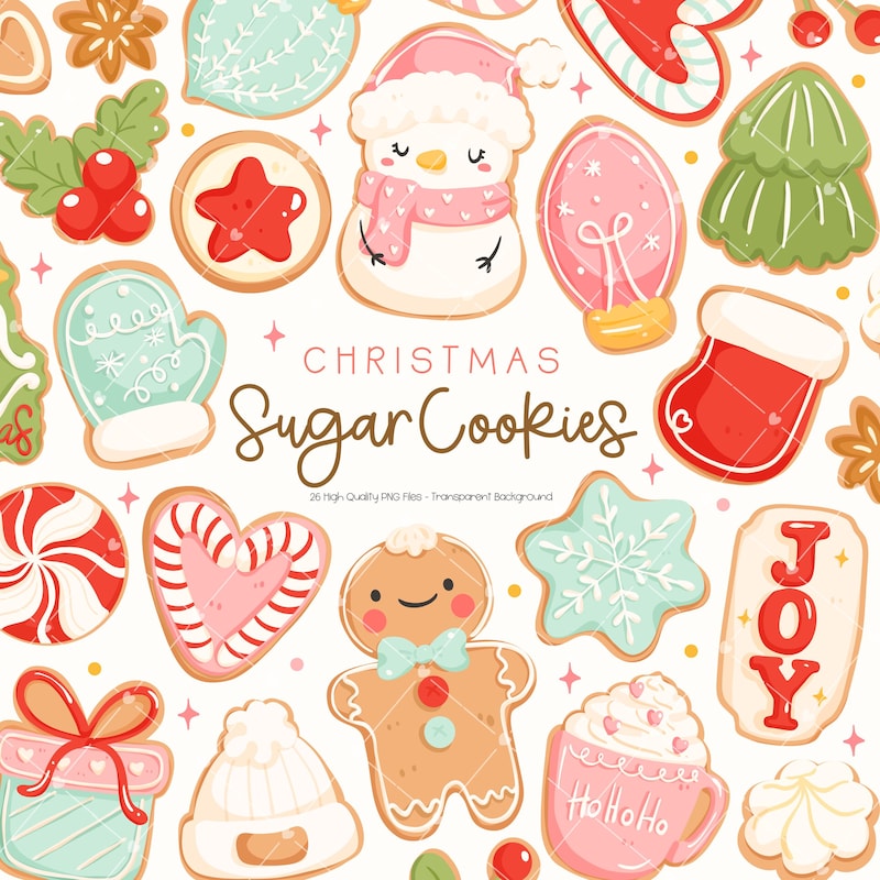 Sugar Cookie Clipart - Etsy