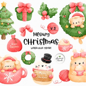 Christmas Clipart Bundle, Christmas Clipart, Santa Clipart, Christmas ...