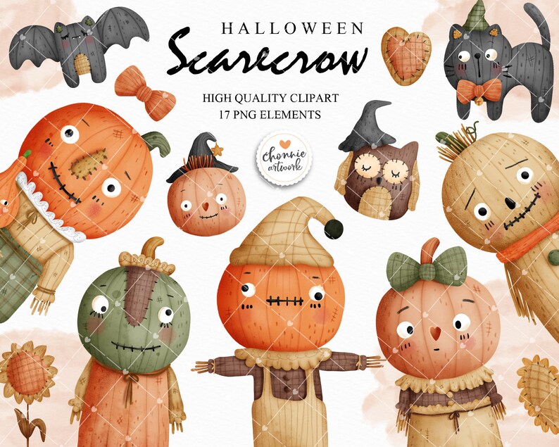 Halloween Clipart Bundle, Halloween Clipart, Halloween Costume, Pumpkin ...