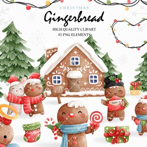 Christmas Gingerbread Man Clipart, Christmas Clipart, Gingerbread ...