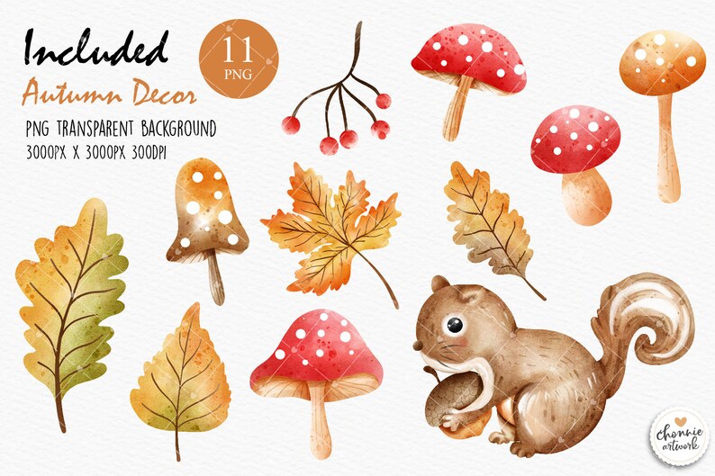 Acorn Clipart Autumn Leaves Clipart Fall Leaves Clipart - Etsy