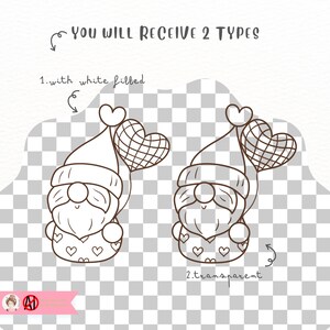 Groovy Valentine's Day Digital Stamp, Groovy Valentine's Day Clipart ...