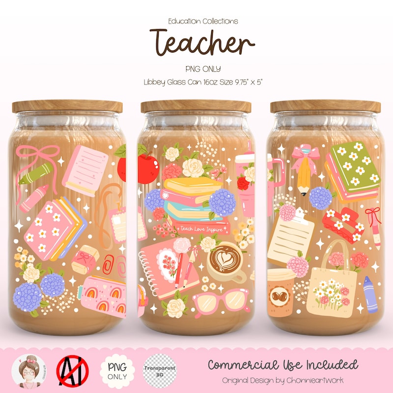 Coquette Teacher Cup Wrap - Etsy