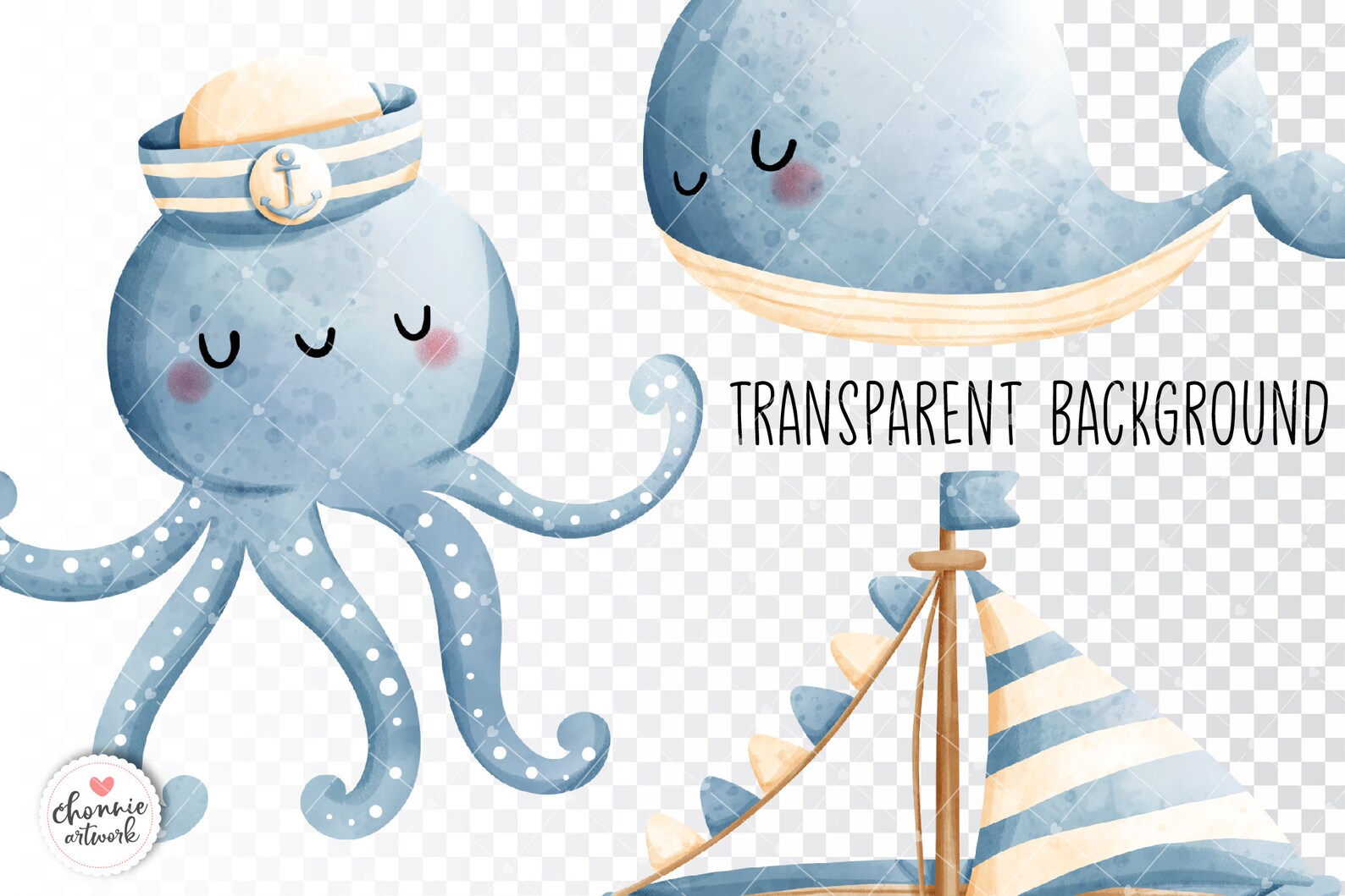 Nautical Clipart Ocean Clipart Lighthouse Marine Clipart - Etsy