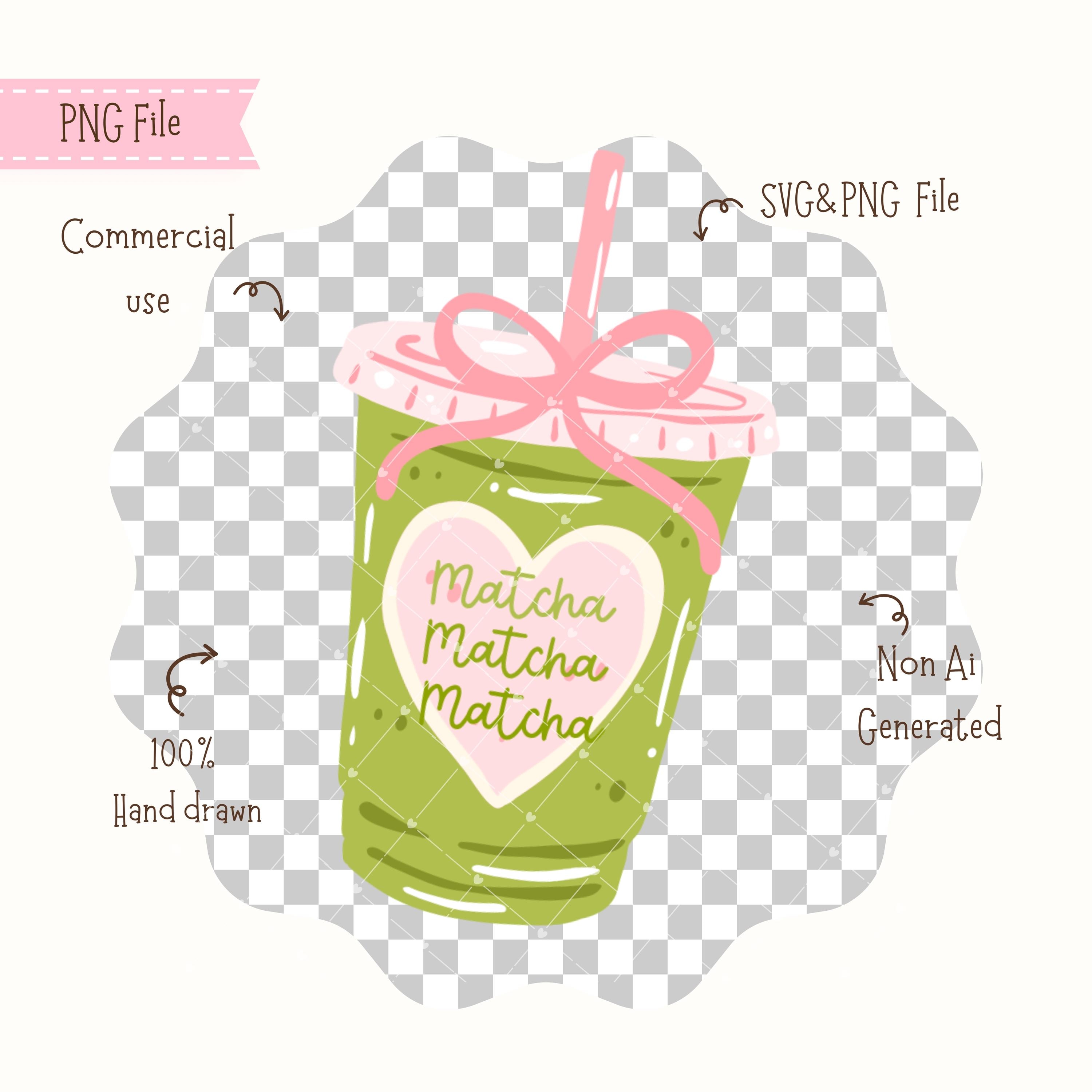 Matcha Lover Clipart, Cute Matcha Tea PNG, Japanese Green Tea Clip Art ...