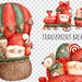 Christmas Gnome Car Clipart Christmas Truck Clipart - Etsy UK