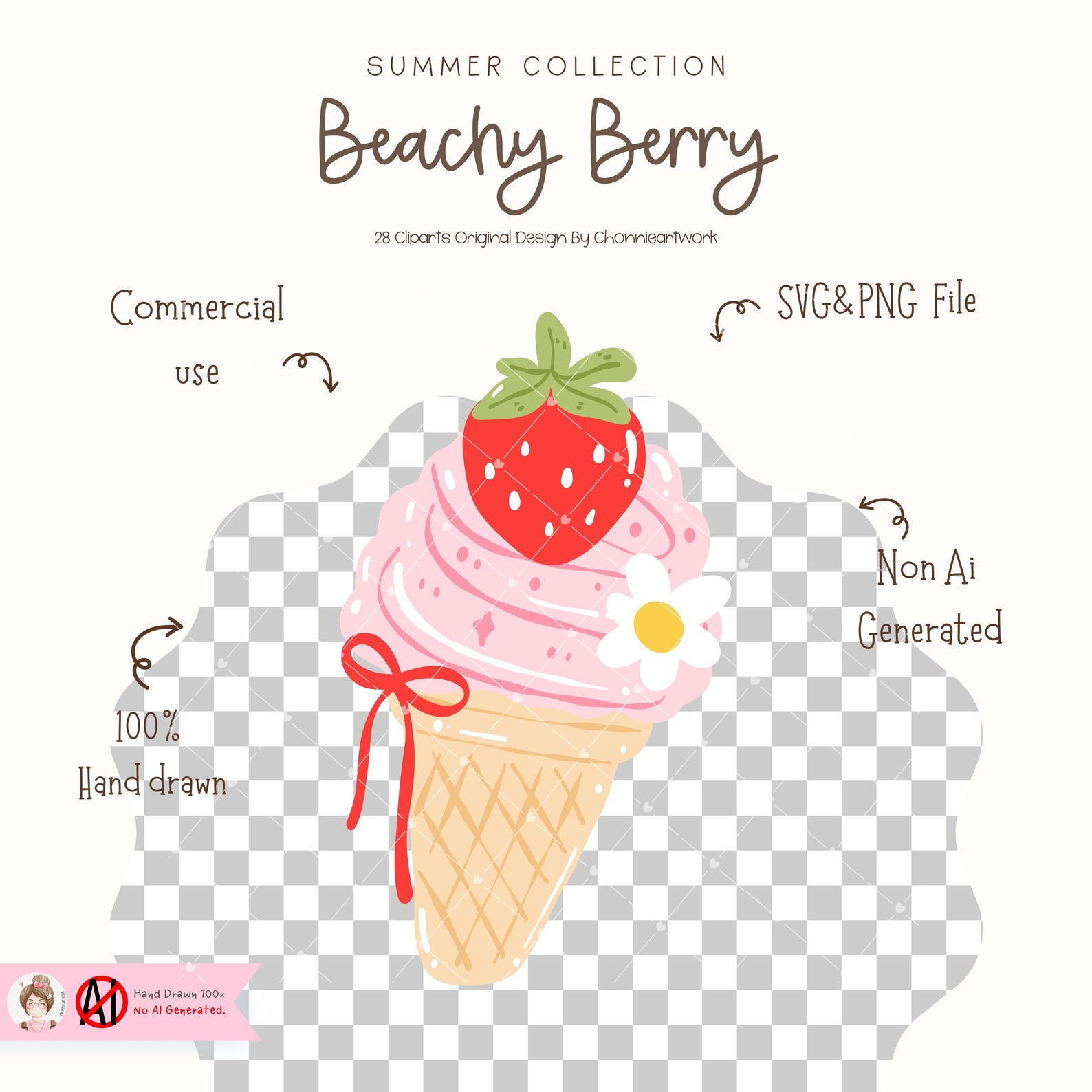 Coquette Girly Beach Summer Clipart Set Pink Coquette Seashell Kawaii ...