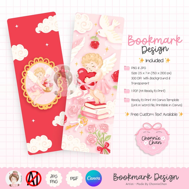 Cupid Bookmarks, Bookmark Book Loving,love Bookmark,love Gifts ...