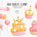 Baby Girl Monkey Clipart Monkey Birthday Clipartbaby Shower - Etsy