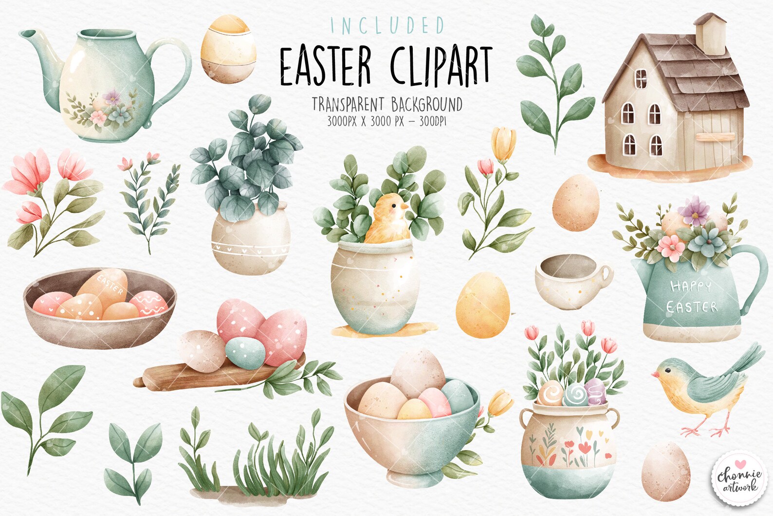Easter Clipart Easter Rabbit Clipart Rabbit Clipart Easter - Etsy