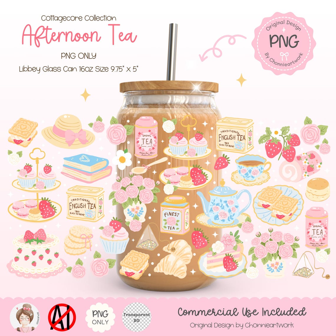 Afternoon Tea Cup Wrap, Coquette Cup Wrap, Flowers Wrap, Daisy Cup Wrap ...
