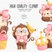 Baby Girl Monkey Clipart Monkey Birthday Clipartbaby Shower - Etsy