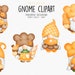 Pumpkin Pie Gnome Clipart, Gnomes Pumpkin Pie Clipart, Pumpkin Gnomes ...