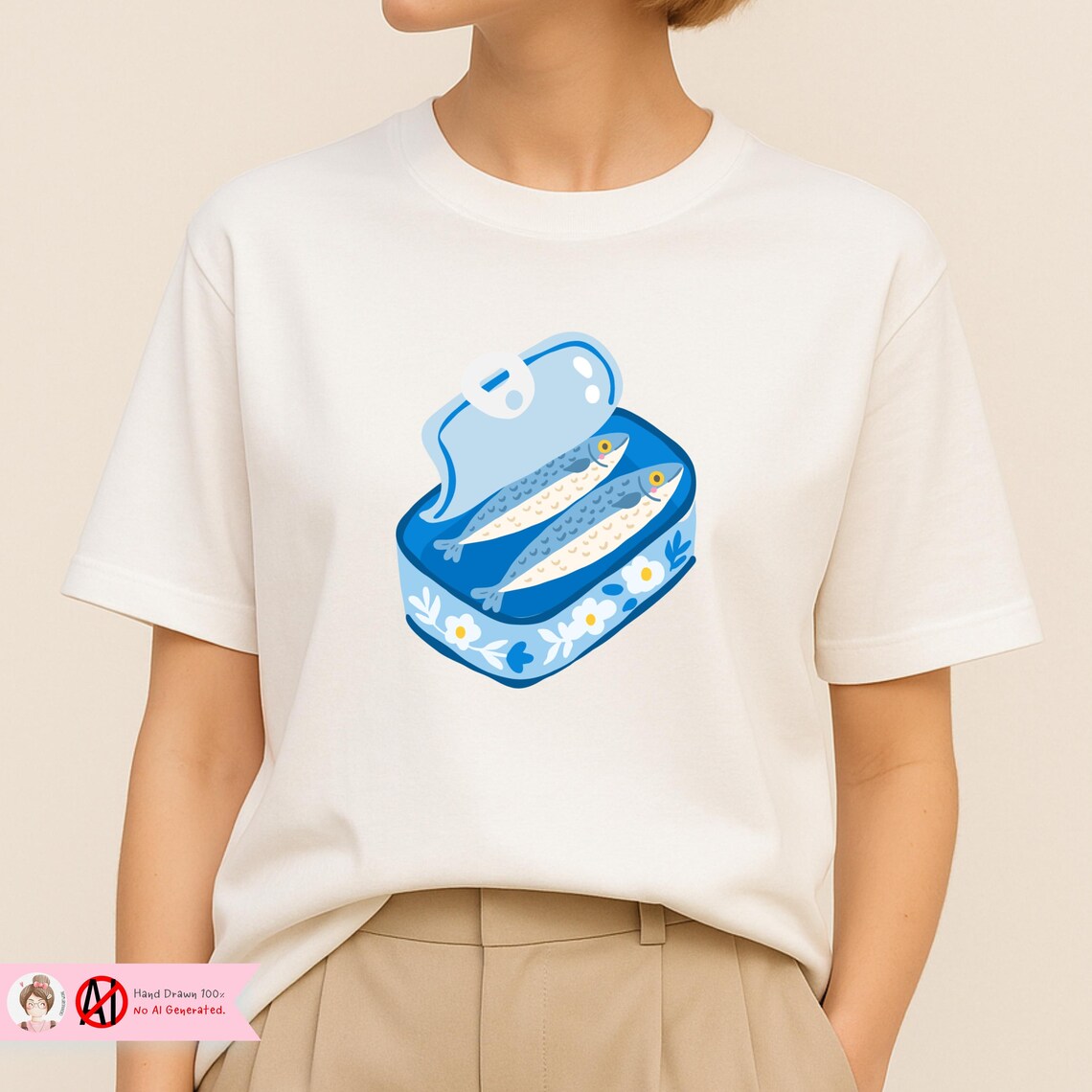 Coastal Brunch Clipart, Blue and Yellow Kitchen Decor, Cottagecore ...