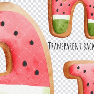 Watermelon Cookies Alphabet, Watermelon Alphabet, Valentines Alphabet ...