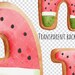 Watermelon Cookies Alphabet, Watermelon Alphabet, Valentines Alphabet ...