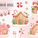 Christmas Gingerbread Houses Clipart, Christmas Cookies Clipart, Winter ...