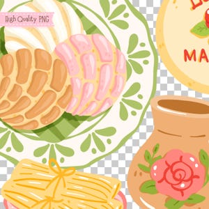 Mexican Sweets PNG SVG Clipart Set, Cute Traditional Mexican Dessert ...