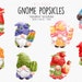 Ice Cream Gnome Clipart, Popsicle Gnome Clipart, Summer Gnome Clipart ...