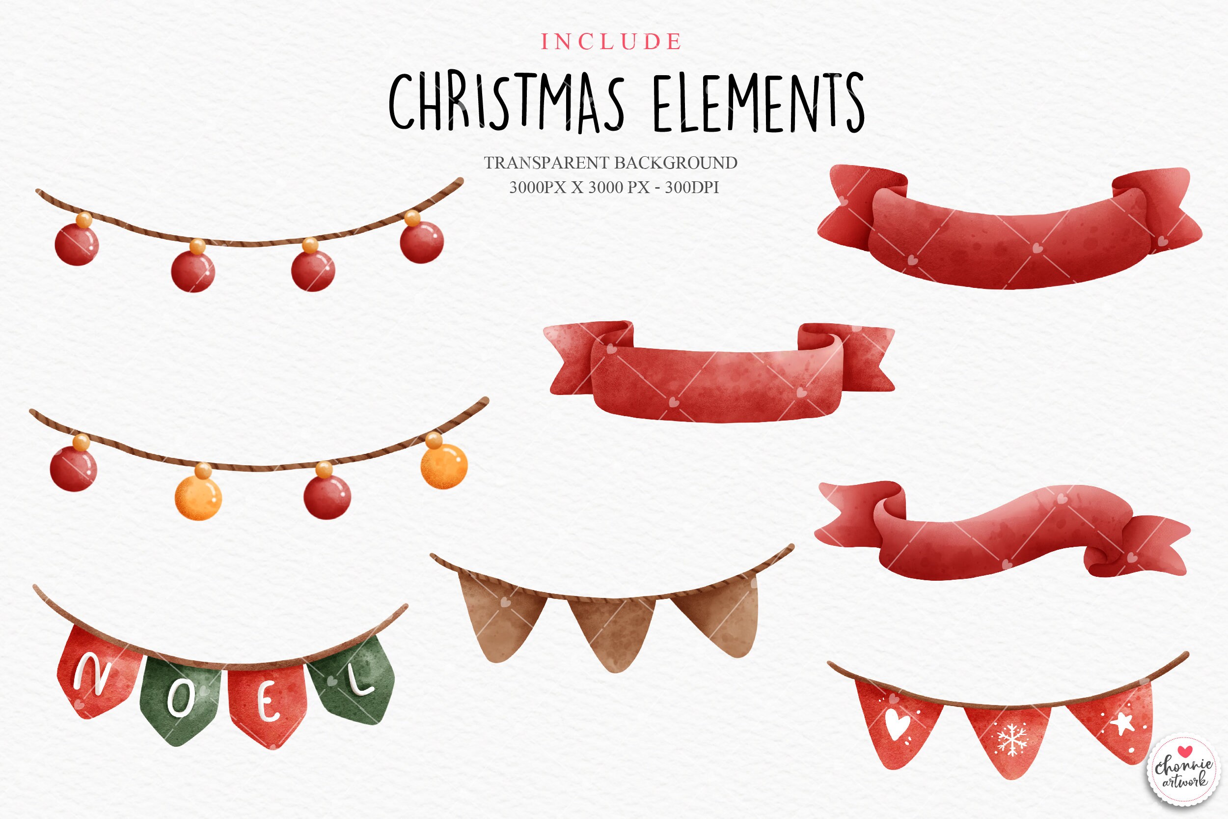 Christmas Santa and Friends Clipart Christmas Clipart - Etsy