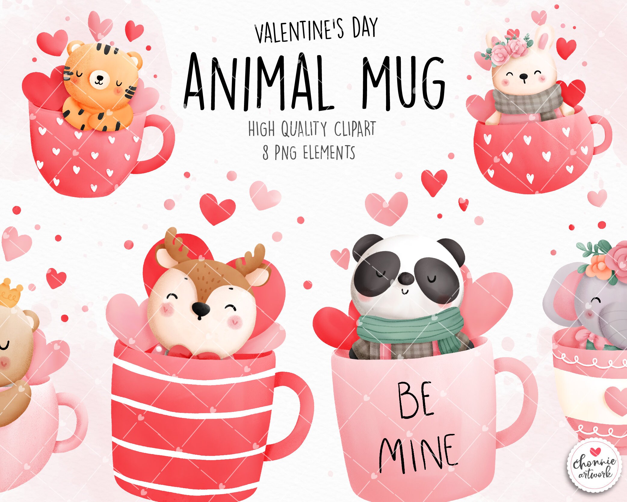 Valentine's Day Clipart Bundle, Valentine's Day Clipart, Valentines ...