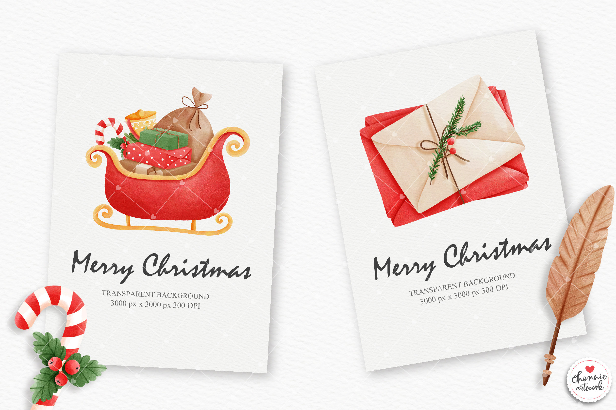 Christmas Mail Clipart Christmas Delivery Clipart Christmas - Etsy